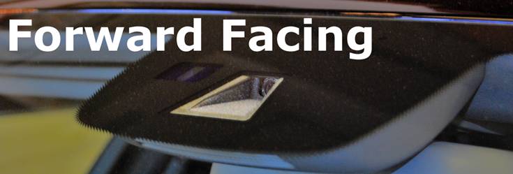 Forward facing automotive lenses